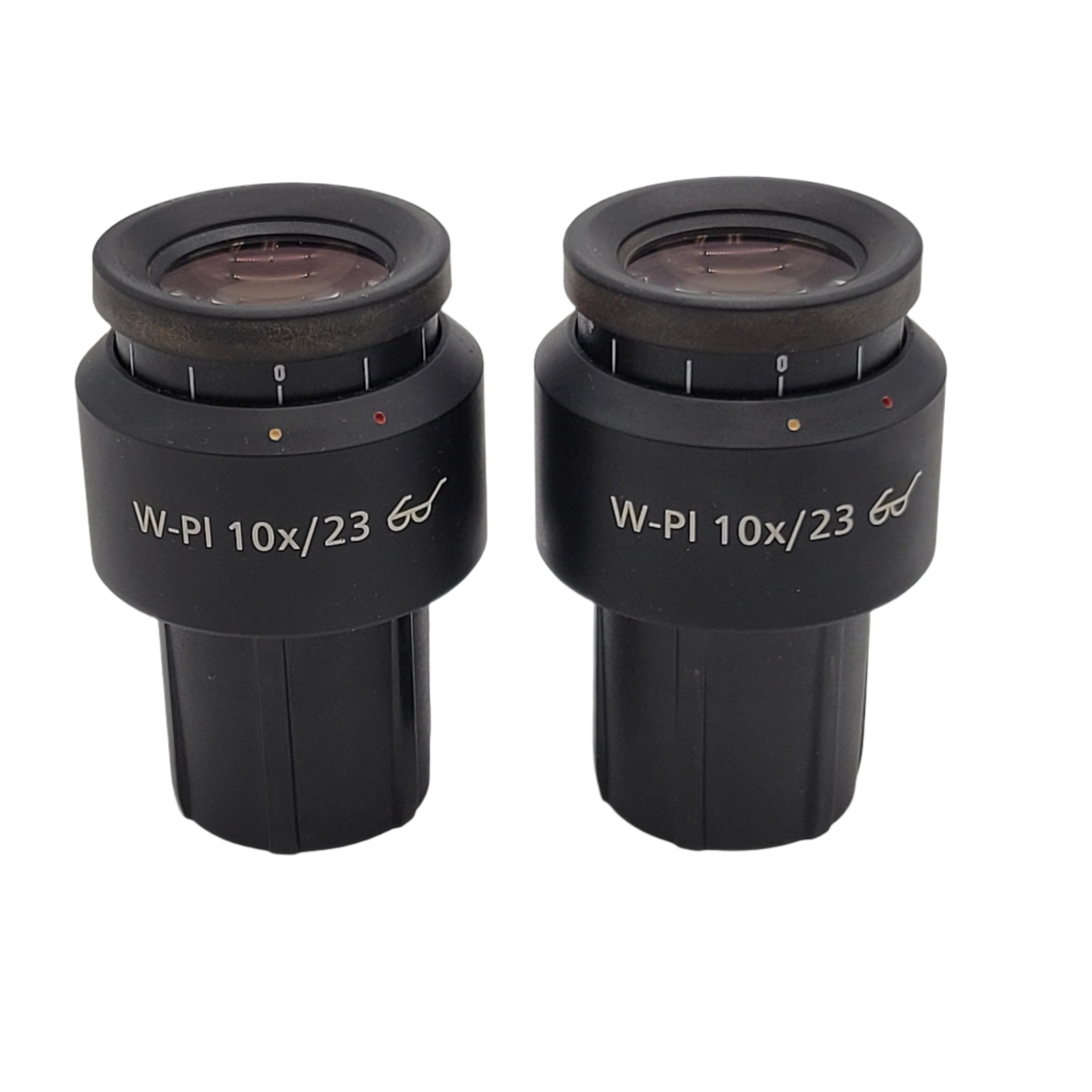 Zeiss Microscope Eyepiece Pair W-Pl 10x/23 1016-758 Focusing Eyepieces ...