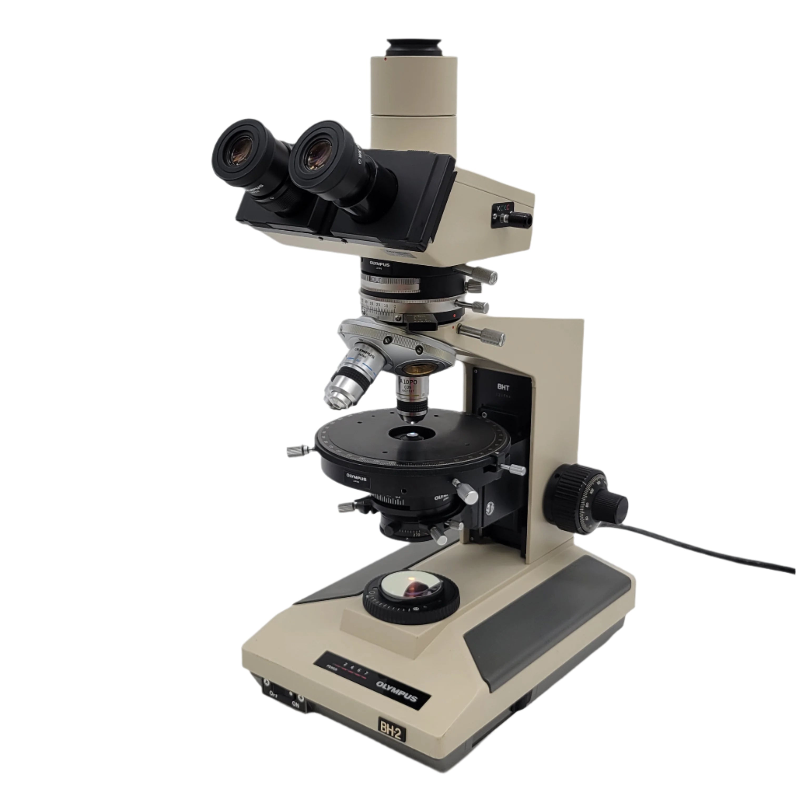 Olympus Microscope BH-2 Pol Polarizing with Trinocular Head ...
