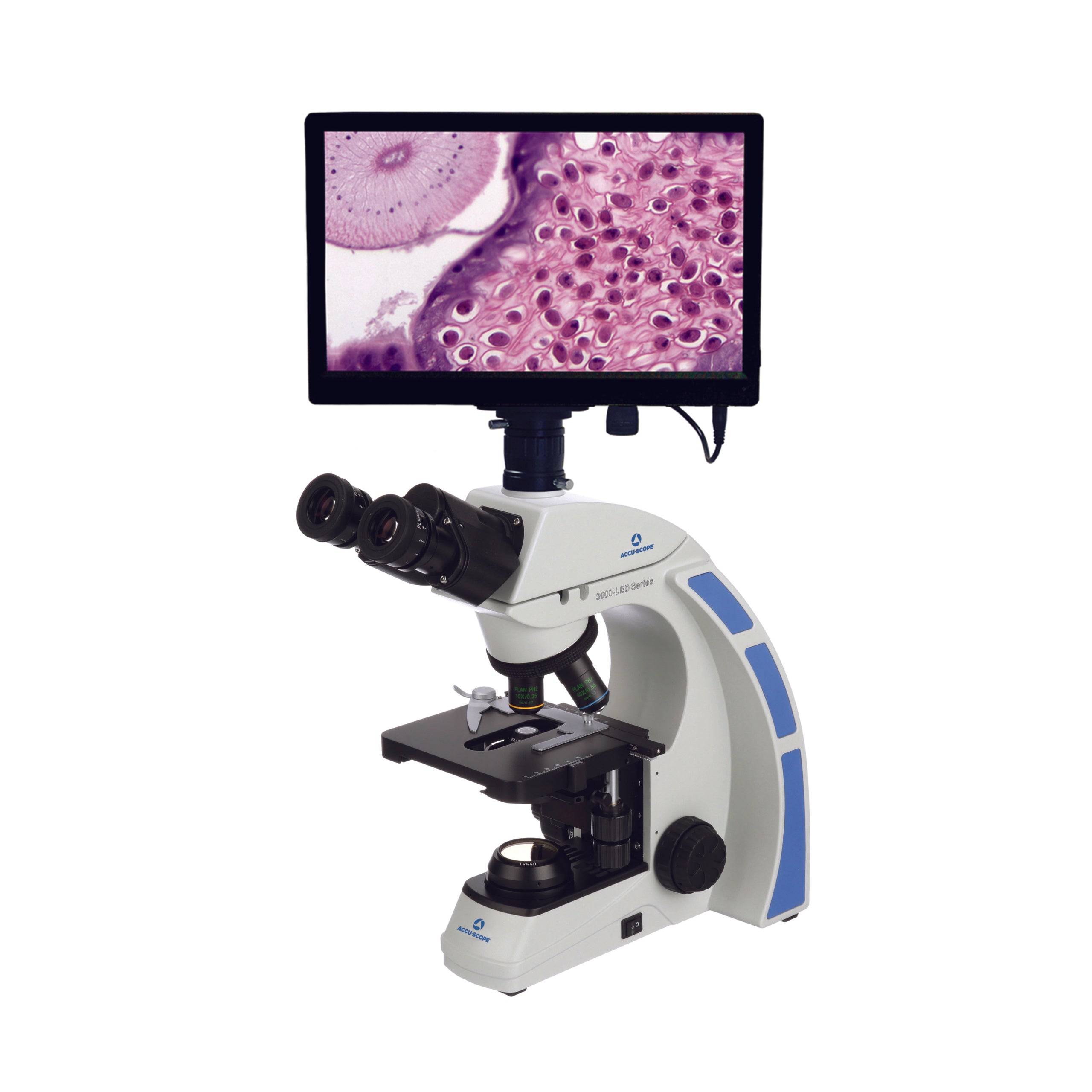 Accu-Scope 3000-LED Series Microscope with Camera Display | Microscope ...