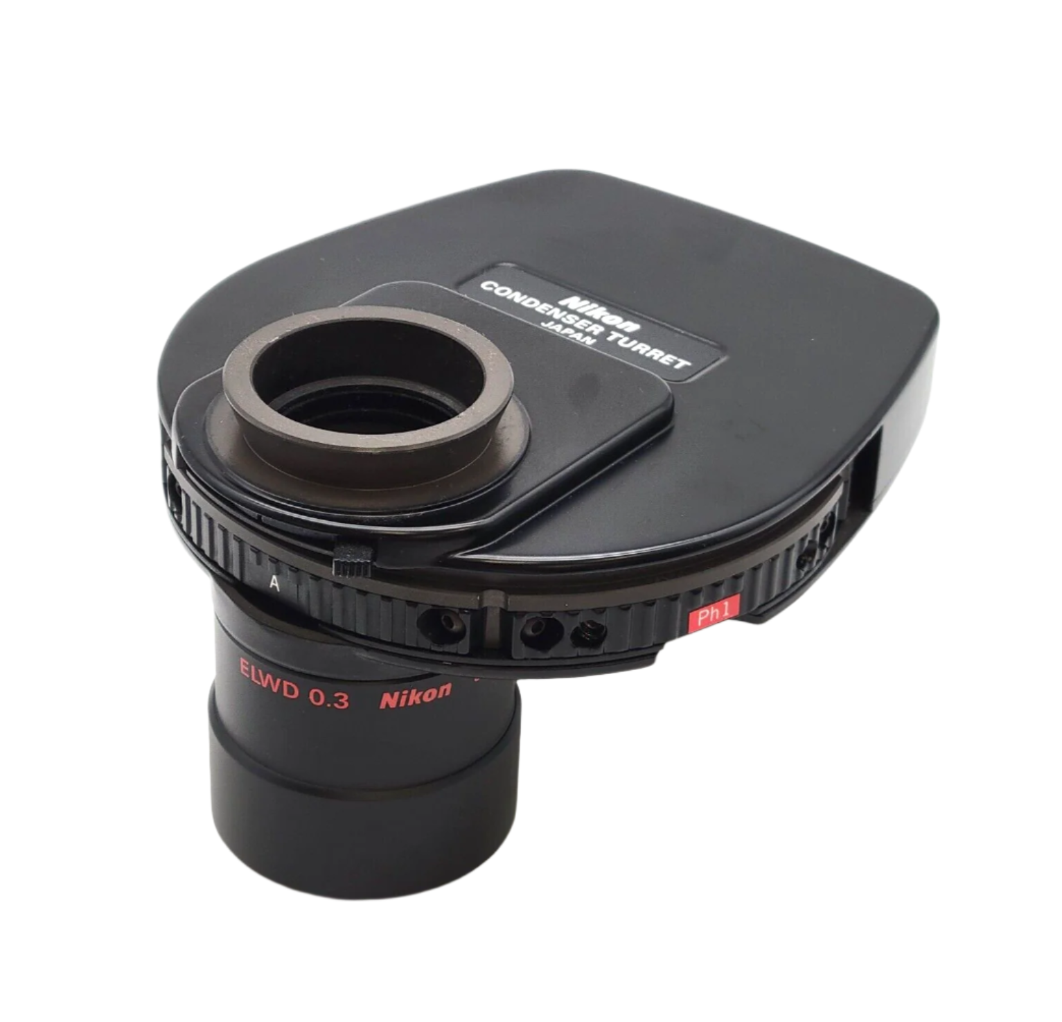 Nikon Microscope Phase Contrast Condenser Turret ELWD 0.3 with Ph1, Ph2 ...