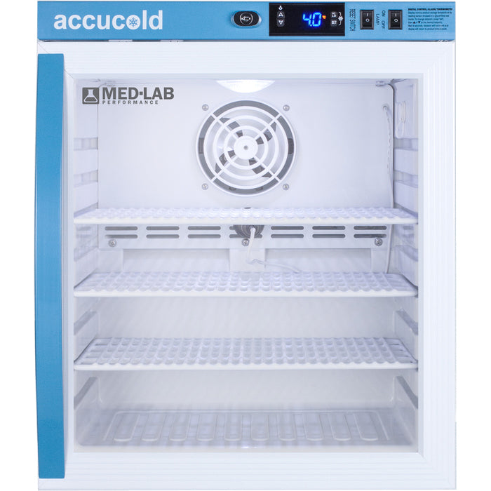 Accucold 1 Cu.Ft. Glass Door Compact Laboratory Refrigerator | Model ...