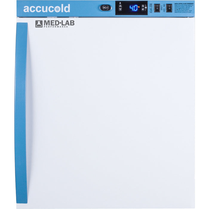 Accucold 1 Cu.Ft. Solid Door Compact Laboratory Refrigerator | Model A
