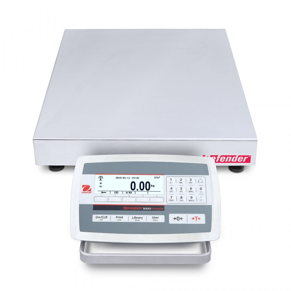 Ohaus D52XW125WQL5 Defender 5000 Low Profile, Washdown Bench Scales ...