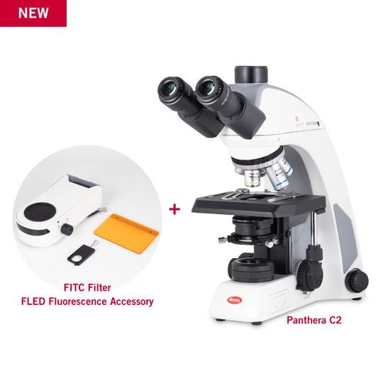Motic PANTHERA C2 with FITC Filter Fluorescence Bundle Microscope ...
