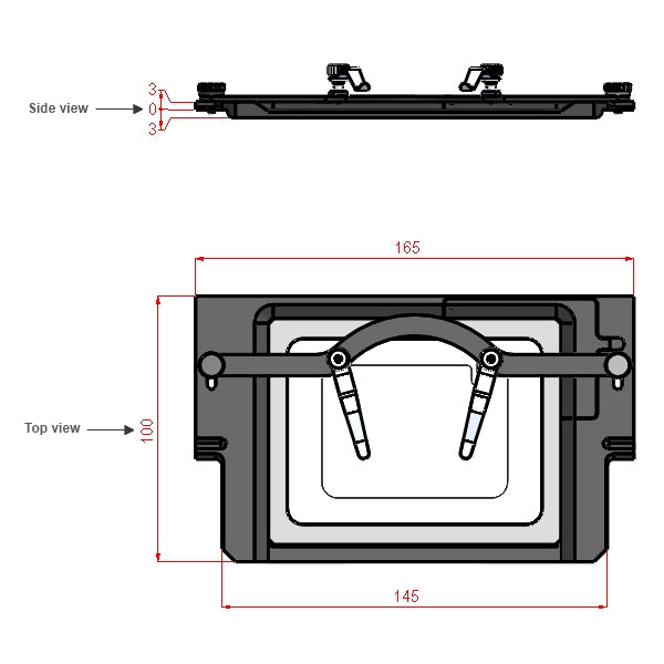 Okolab H601 M FRAME GLASS | Thermal Stage Plate for Inverted ...