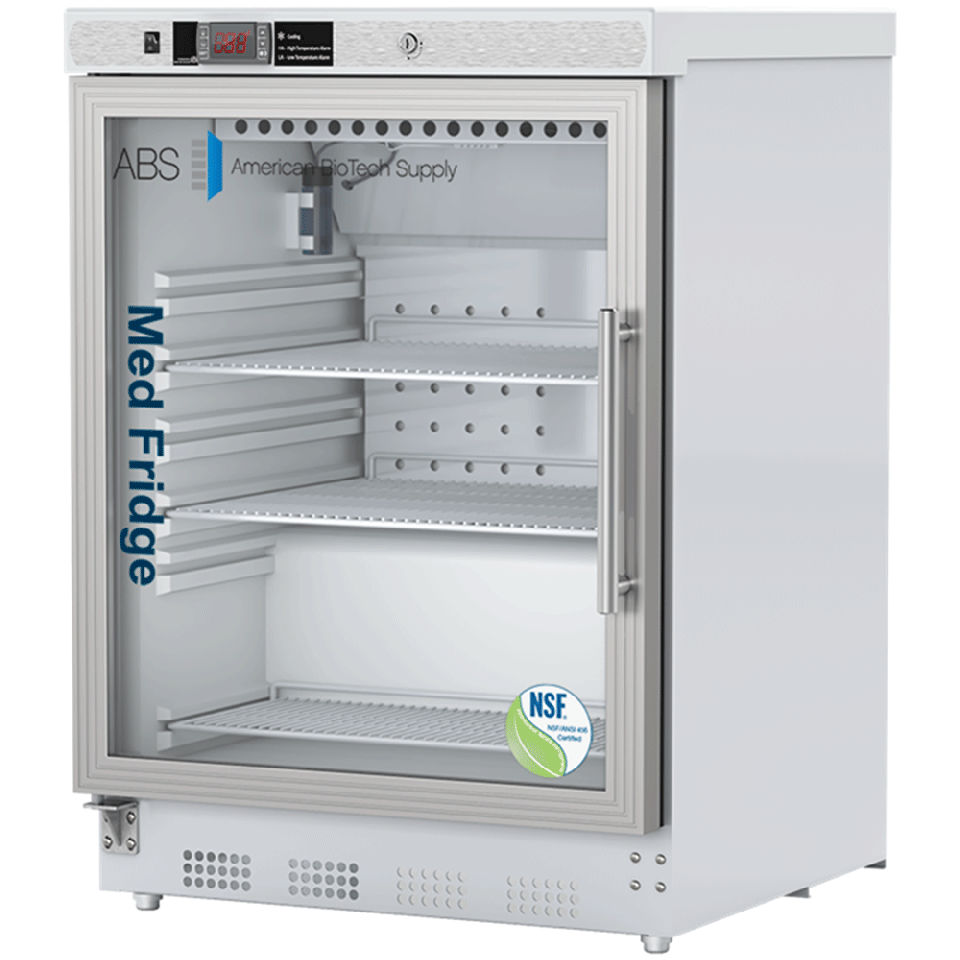 ABS 4.6 Cu Ft. Built-In Glass Door Vaccine. Refrigerator Left Hinged ...