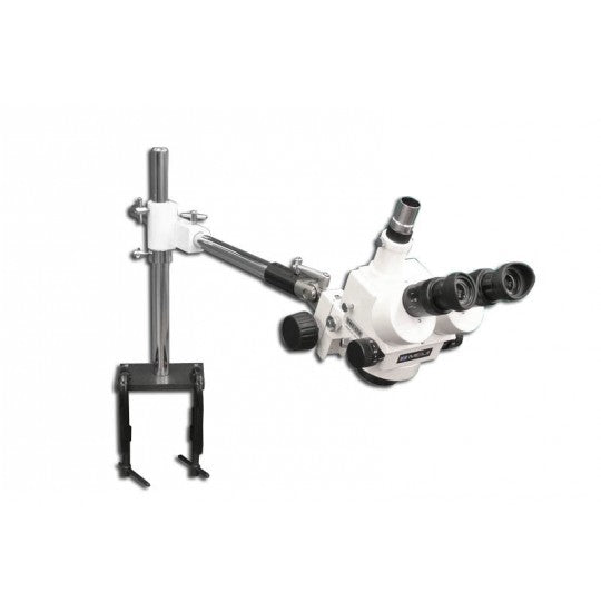 Meiji EMZ-5TR Trinocular Stereo Microscope on Table Mount Stand ...