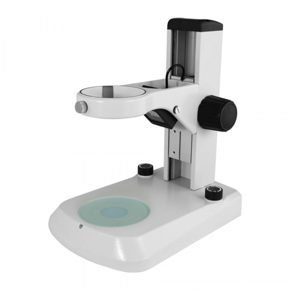 Munday Microscope Track Stand | 76mm Coarse Focus Rack | Bottom LED Light (Dimmable ...