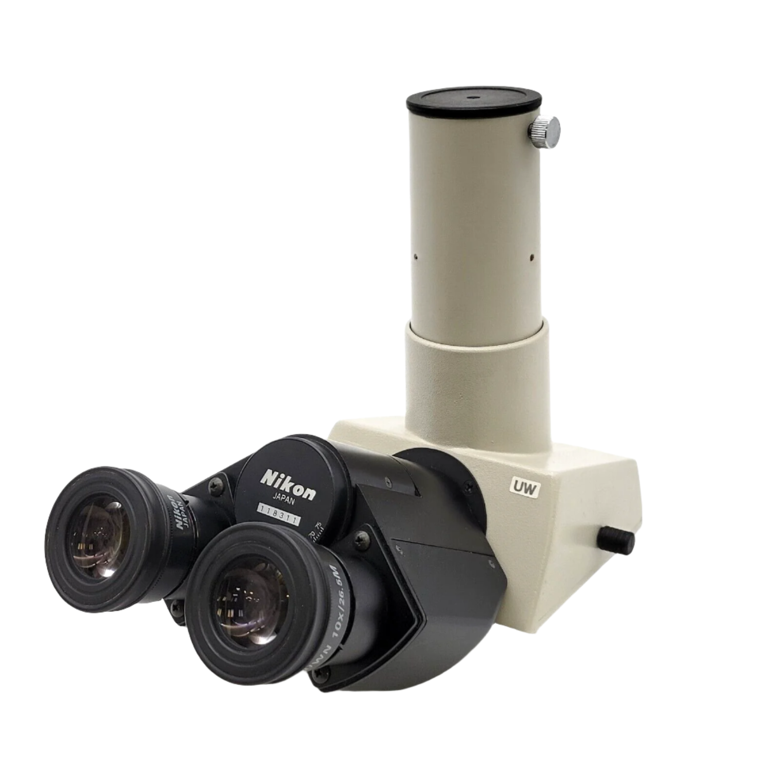 Nikon Microscope UW Ultra Wide Trinocular Head with CFUWN 10x/26.5 ...