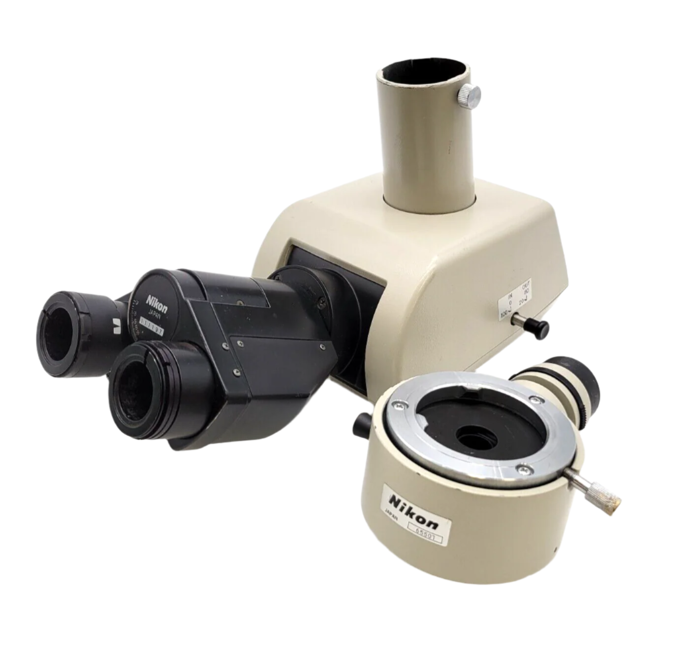 Nikon Microscope Erect Image Trinocular Tilting Ergo Head with BF/DF ...