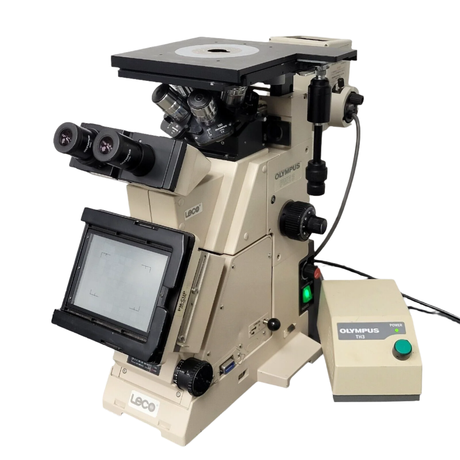 Olympus Microscope PME3 w. Nomarski NIC DIC Brightfield Darkfield ...
