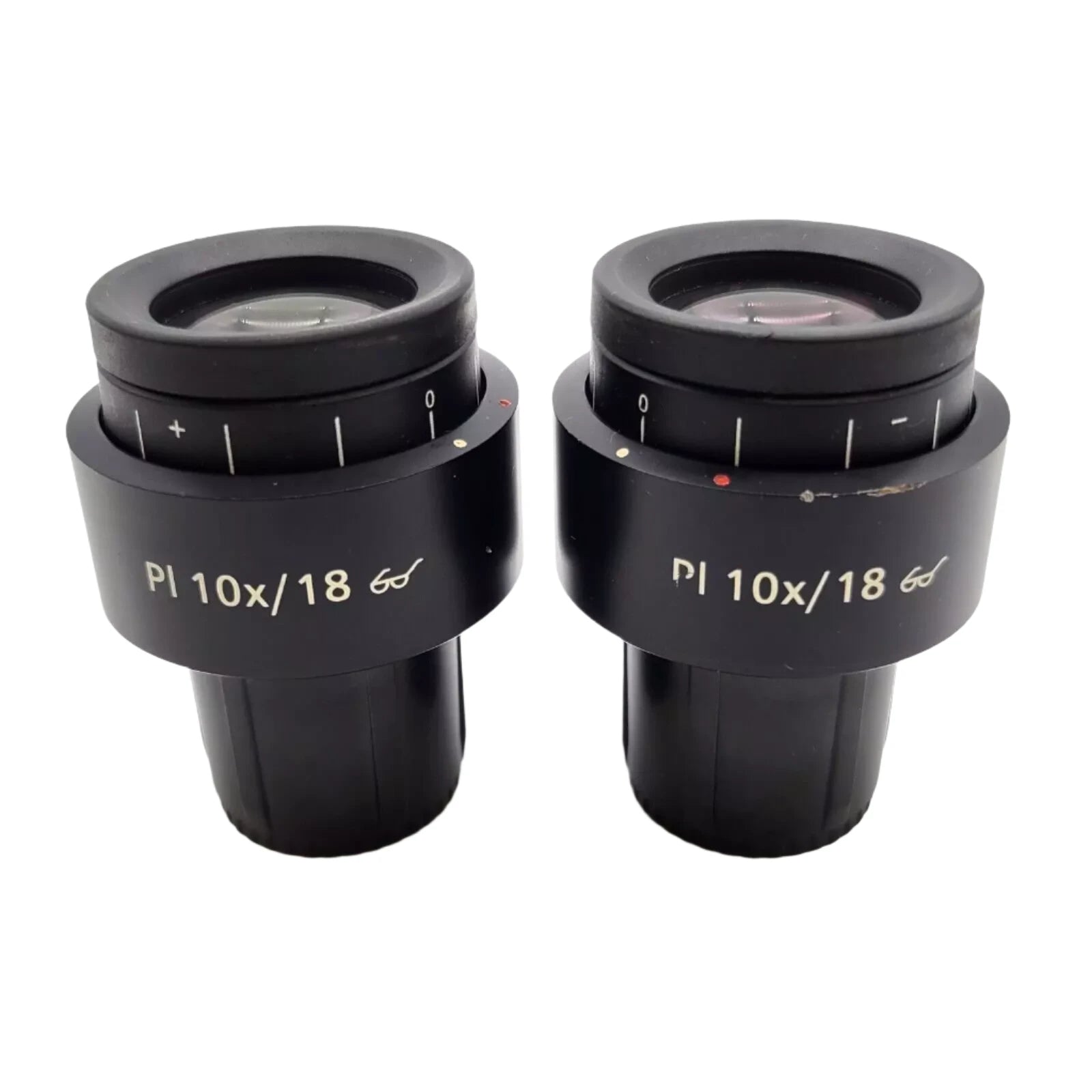 Zeiss Microscope Eyepiece Pair Pl 10x/18 444132 Focusing Eyepieces ...