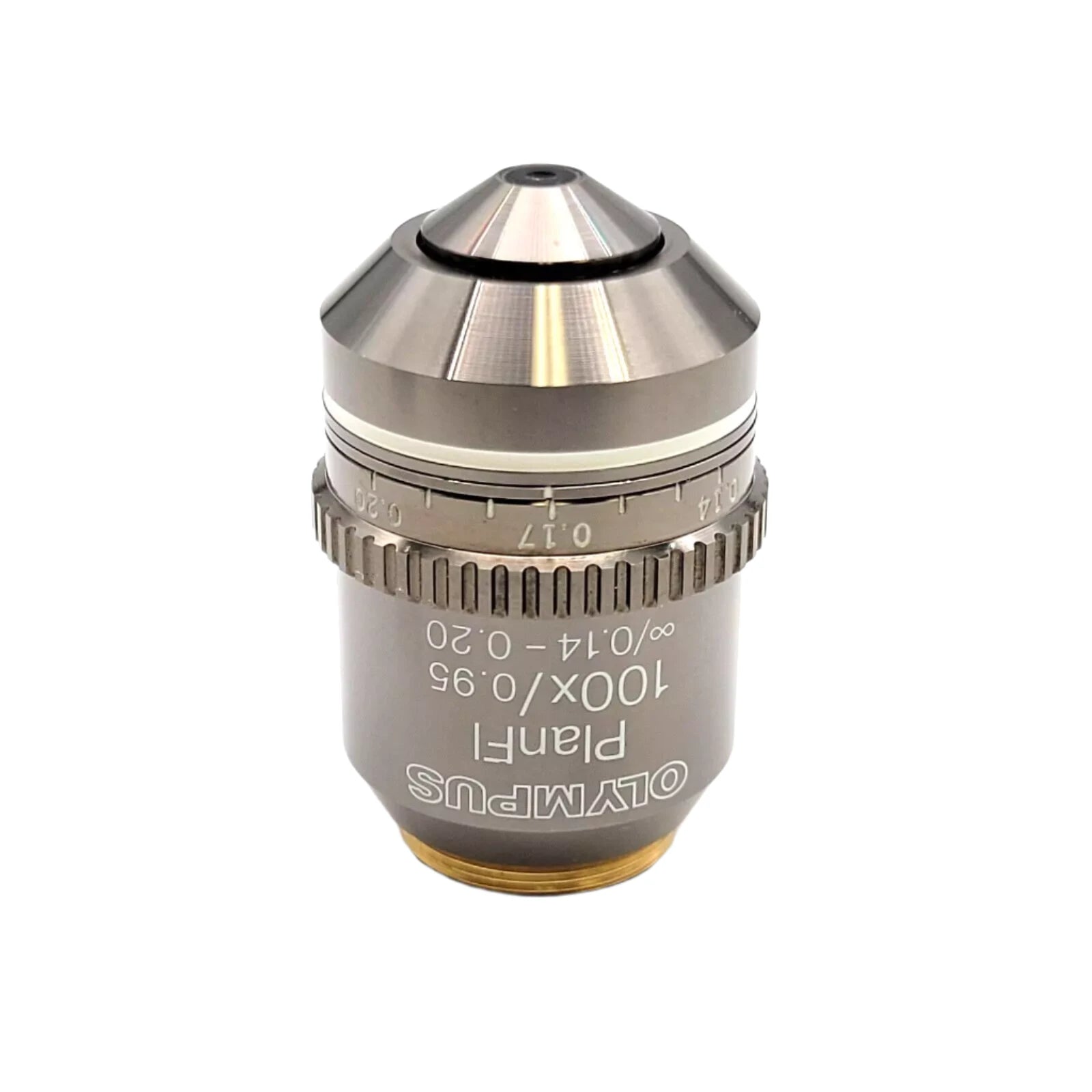 Olympus Microscope Objective PlanFl 100x Dry with Correction Collar ...