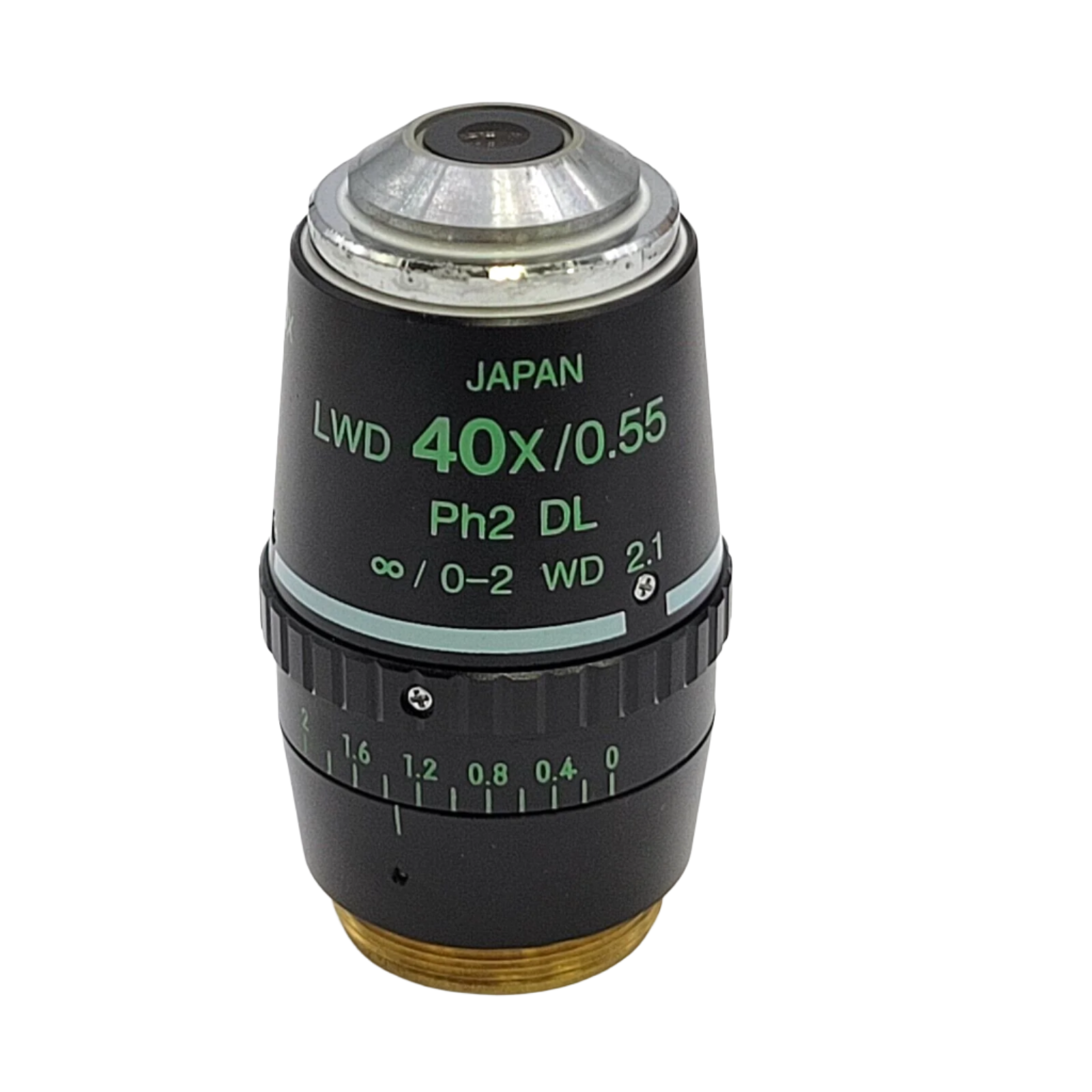 Nikon Microscope Objective LWD 40x Ph2 with Correction Phase Contrast | Microscope Marketplace