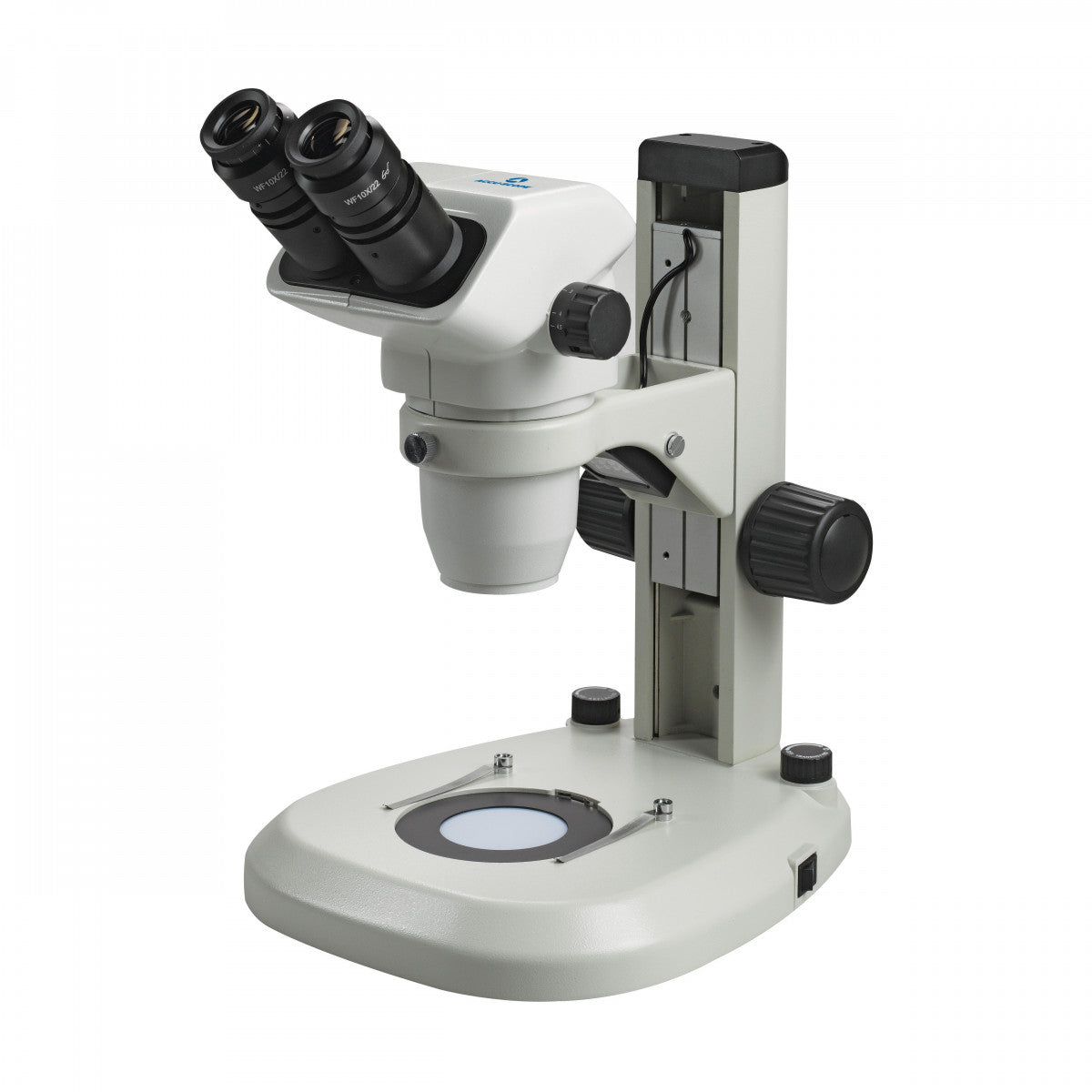 Accuscope 3075 Binocular Zoom Stereo Microscope on LED Stand