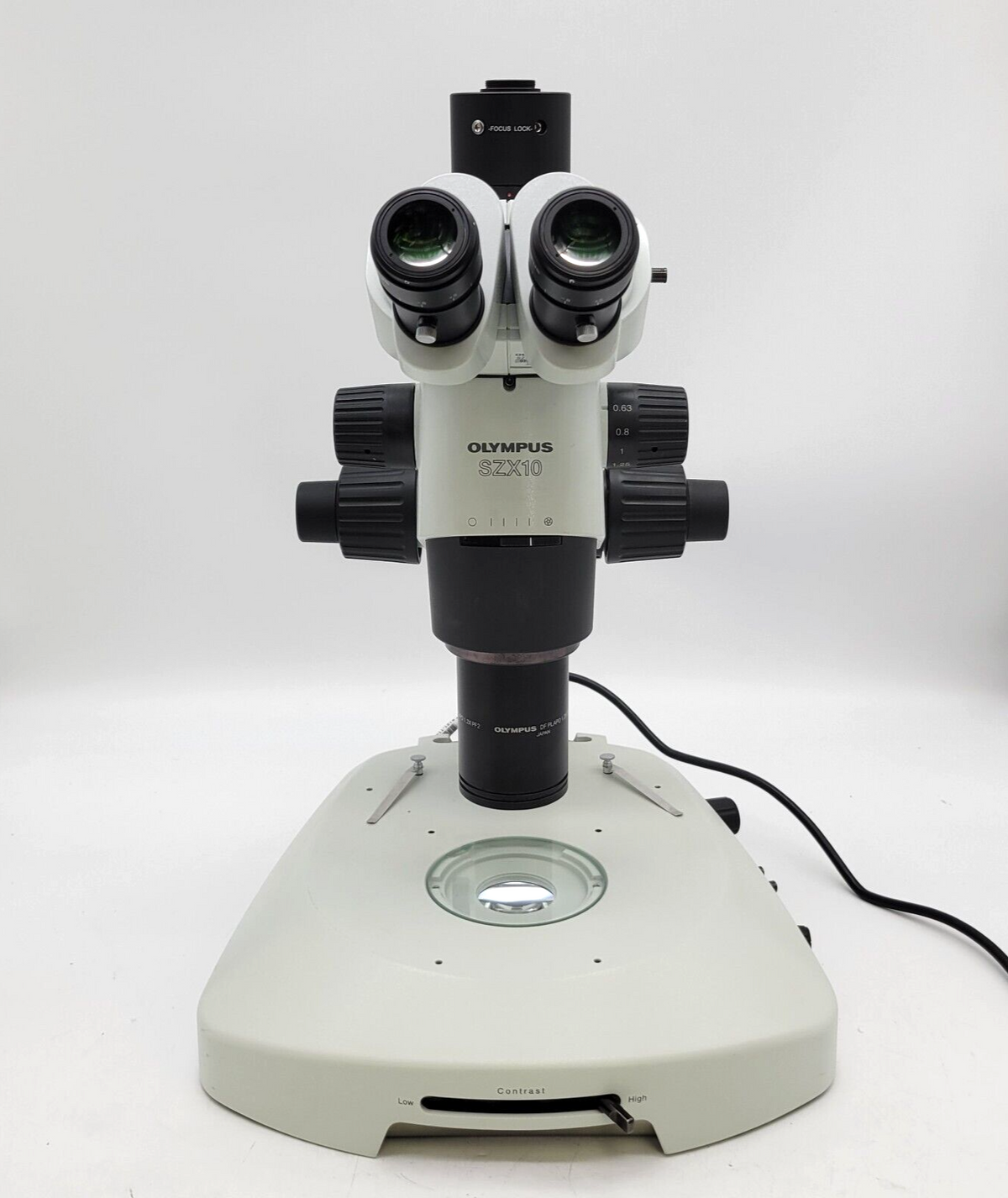 Olympus Stereo Microscope SZX10 with Trinocular Head and Transmitted L ...