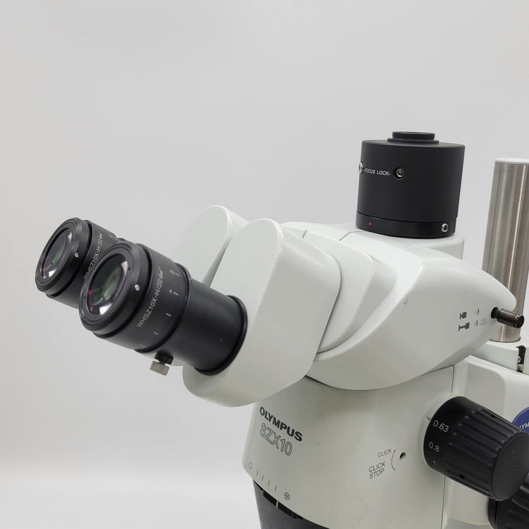 Olympus Stereo Microscope SZX10 with Trinocular Head and Transmitted L ...
