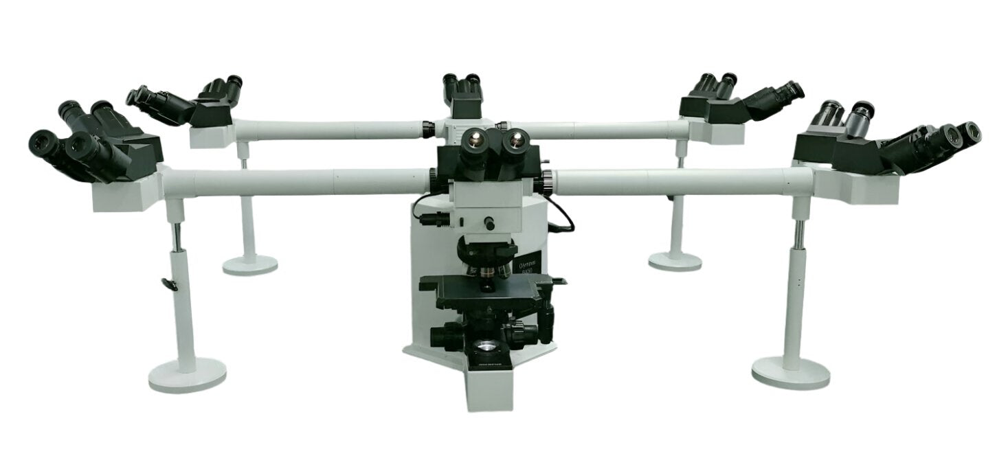 Olympus Microscope BX50 Multihead 10 Headed Teaching System with LED ...