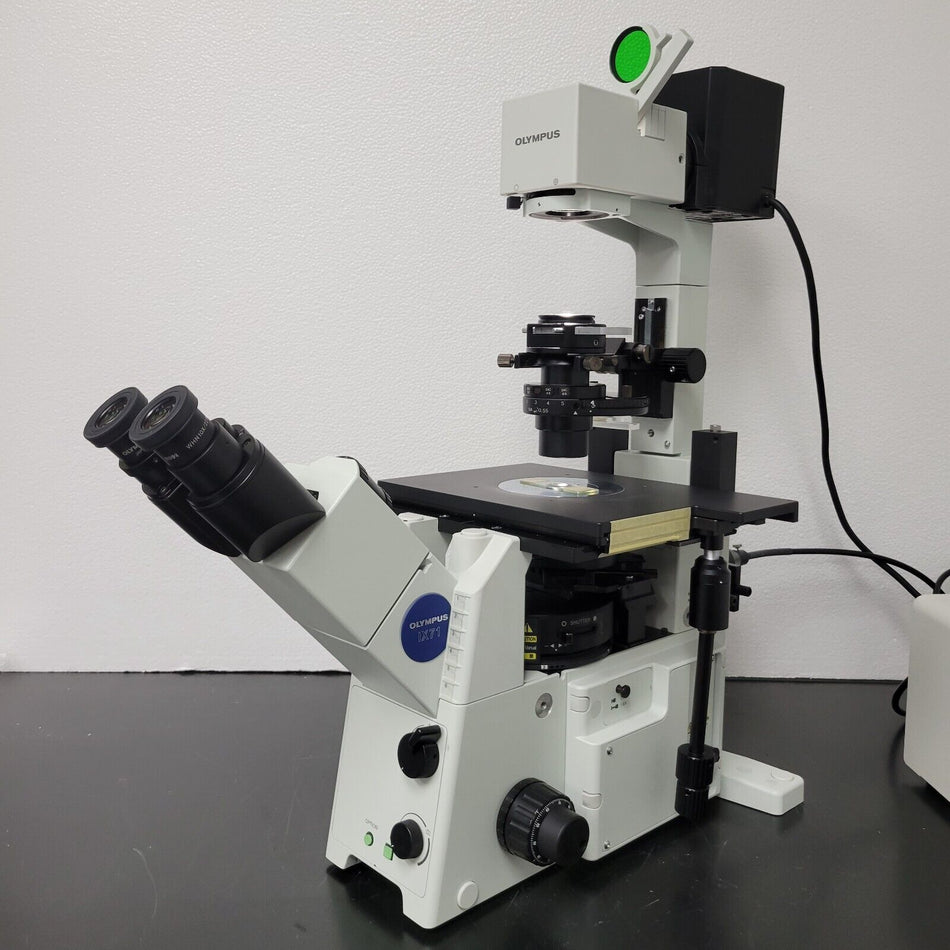 Olympus Microscope IX71 Inverted with DIC and Fluorescence | Microscope ...