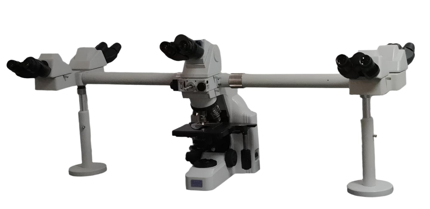 Nikon Microscope Eclipse E400 Multihead with 2x Objective Teaching Sys