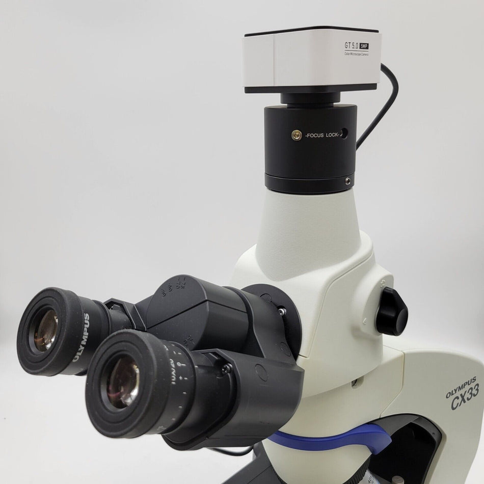Olympus Microscope CX33 LED with Trinocular Head and Camera